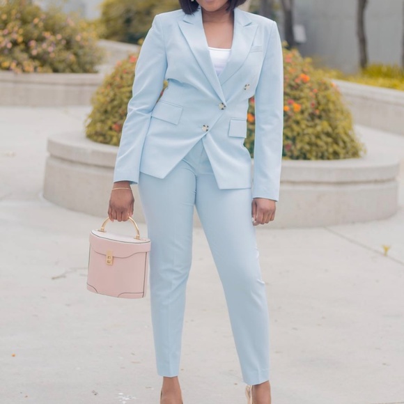 Topshop | Pants & Jumpsuits | Top Shop Powder Blue Pant Suit | Poshmark